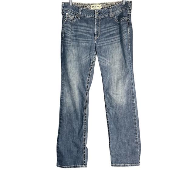 Ariat | Jeans | Ariat Real Mid Rise Straight Denim Jeans Sz 34l | Poshmark